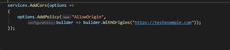 C How To Enable Cors In Aspnet Core Stack Overflow