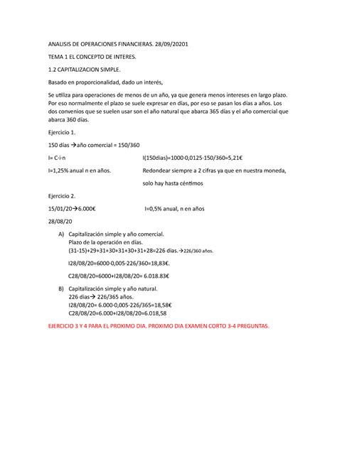 Analisis De Operaciones Financieras Analisis De Operaciones
