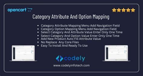 Opencart Category Attribute And Option Mapping