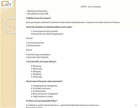Green Computing Ppt Notes Ppt