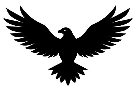 Flying Eagle Silhouette Illustration 49476589 Vector Art At Vecteezy