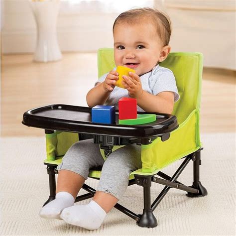 Portable Highchair Folds Up For Feeding The Baby On The Go | Portable ...