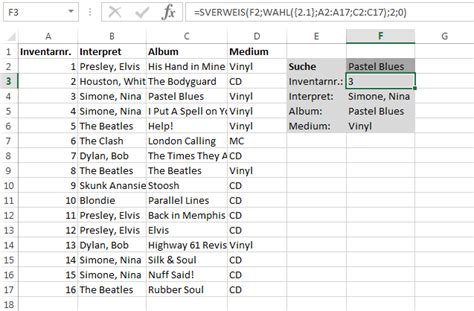 Excel SVERWEIS Funktion einfach an einem Beispiel erklärt IONOS