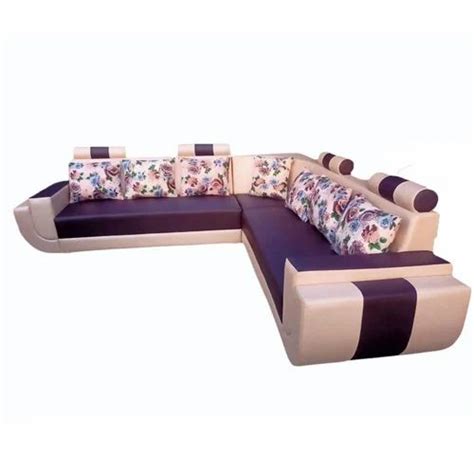 7 Seater Leather Teak Wood L Shape Sofa At Rs 79000piece In Sonitpur