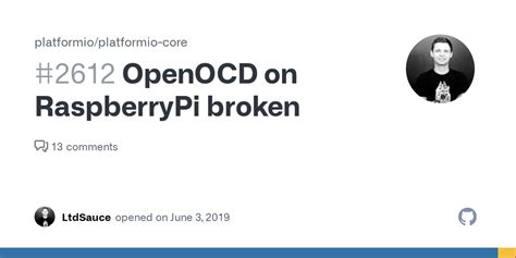 OpenOCD On RaspberryPi Broken Issue Platformio Platformio Core GitHub