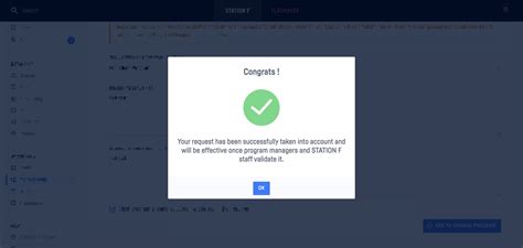 Program Manager Transferring Programs Station F