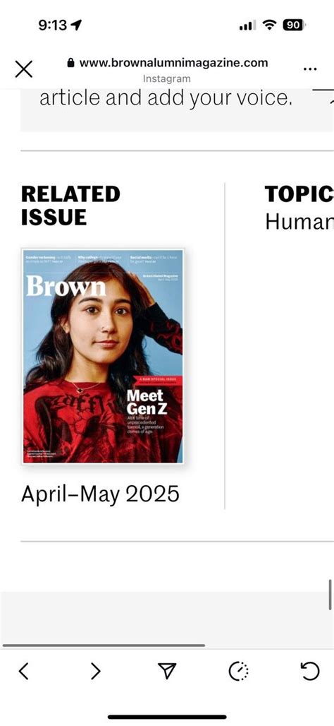 So Proud Of My Daughter Lauren She Is Featured In The Most Recent Addition Of The Brown Alumni