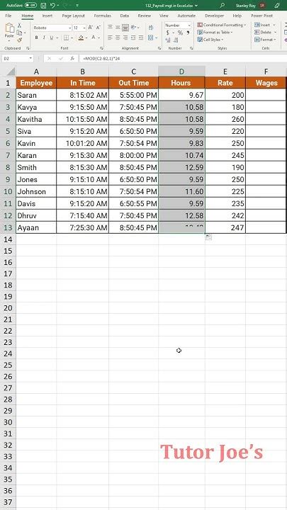 Understanding The Excel Mod Function A Practical Guide To Remainder Calculation Tutor Joes