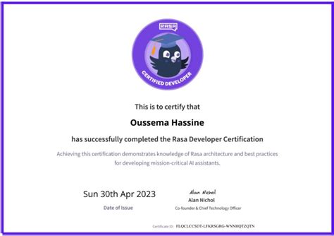 Oussema Hassine On Linkedin Rasa Conversational Chatbots