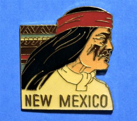 New Mexico Native American Indian Vintage Lapel Pin Hat Pin
