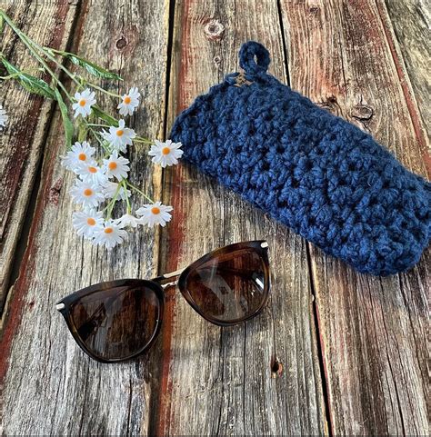 Handmade Sunglasses Case Crochet Sunglass Case Eyewear Accessories