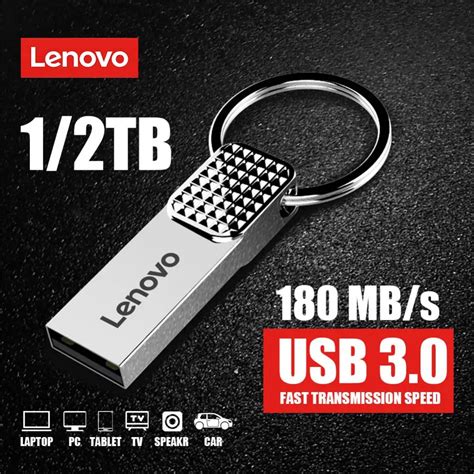 레노버 Usb 메탈 플래시 드라이브 고속 Usb 30 플래시 펜 드라이브 휴대용 방수 펜드라이브 128gb U 디스크