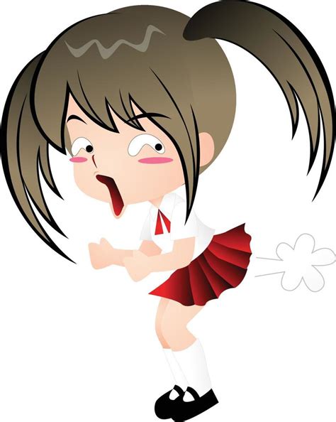 Girl Fart Cartoon Vector Clipart Cute Kawaii 4717211 Vector Art At Vecteezy