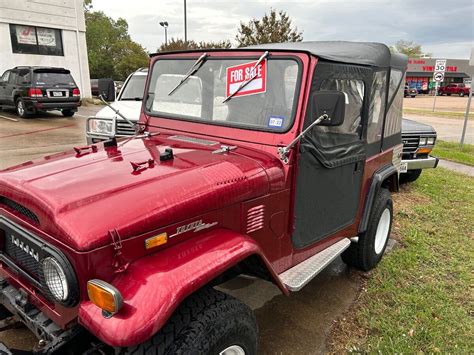 1972 Toyota Land Cruiser 40 Suv Red 4wd Manual Fj40 For Sale