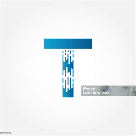 브러시 편지 T 로고 디자인 벡터 템플릿입니다 크리에이티브 브러쉬 알파벳 T 로고 디자인 0명에 대한 스톡 벡터 아트 및 기타 이미지 0명 3차원 형태 개념 Istock