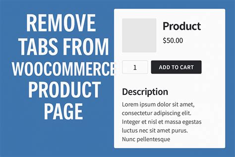 Remove Tabs From Woocommerce Product Page Projects With Jackie