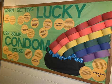 When Gettin Lucky Use Some Condom Sense Bulletin Board Wilgus Hall 1