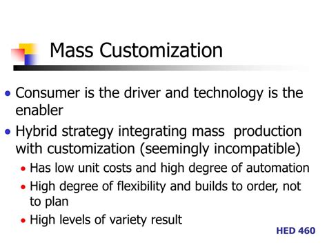 Ppt Mass Customization Powerpoint Presentation Free Download Id