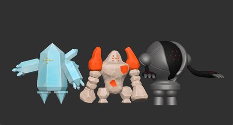 Pokemon Regirock Registeel Regice