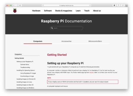 Bring On The Documentation Raspberry Pi