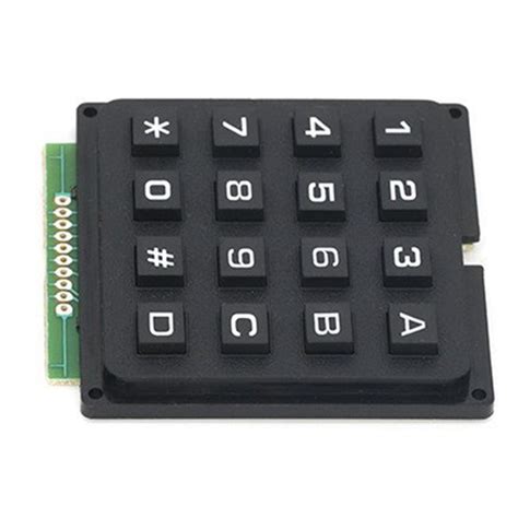 Single Chip Keyboard Key Mt 4 3 4x4 Industrial Keyboard Module Line Scan