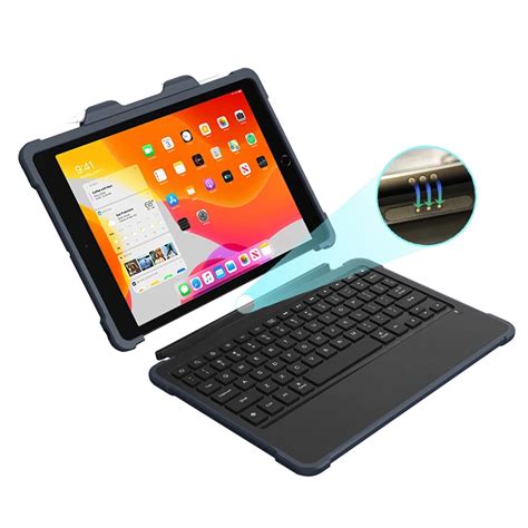 Mfi Keyboard Case For Ipad Pro 10 5 Detachable And Waterproof