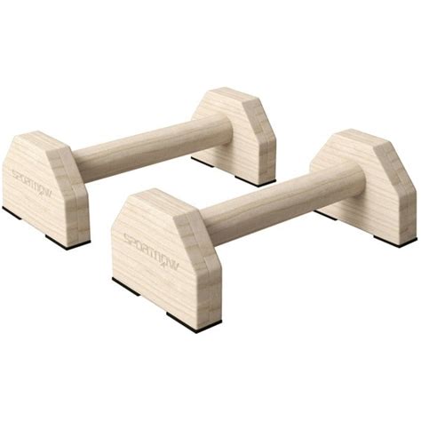 Sportnow Wooden Parallettes Push Up Bars Calisthenics Rackhams