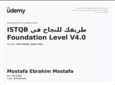 Mostafa Ibrahim Mostafa On Linkedin Istqb Softwaretesting Qualityassurance Certification…