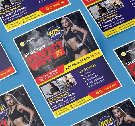 Fitness Flyer Psd Template Fitness Flyer Psd Templates Flyer