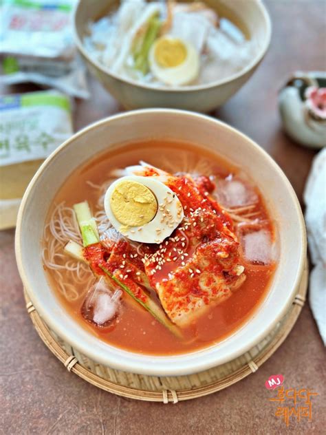 비빔냉면 양념장 만들기 냉면 면 삶기 면사랑 땡큐 네이버 블로그