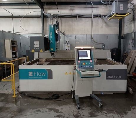 Flow Mach 200 3020 Pivot CNC Waterjet Automatic Taper Control Allowing