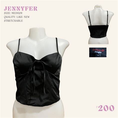 Jennyfer Sleevless Crop Top Womens Fashion Tops Sleeveless On Carousell