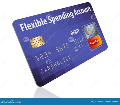 Flexible Spending Account FSA Debit Card Stock Illustration Illustration Of Credit Money