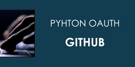 Oauth With Github Python Dev Community