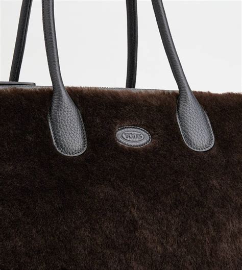 Woman Multicolour Tods Di Bag In Sheepskin Medium Xbwdbsap300lrrpz0531