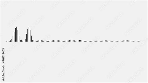 Sound Wave Or Audio Wavefrom Isolated On White Background White Audio Waveform Spectrum