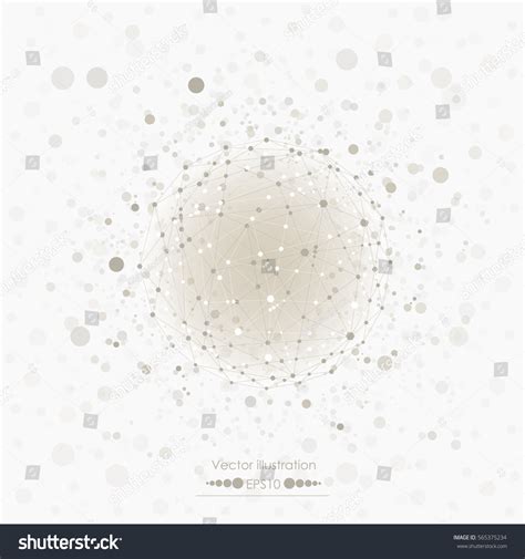 Molecular Structure Form Sphere Vector Illustration 库存矢量图（免版税）565375234