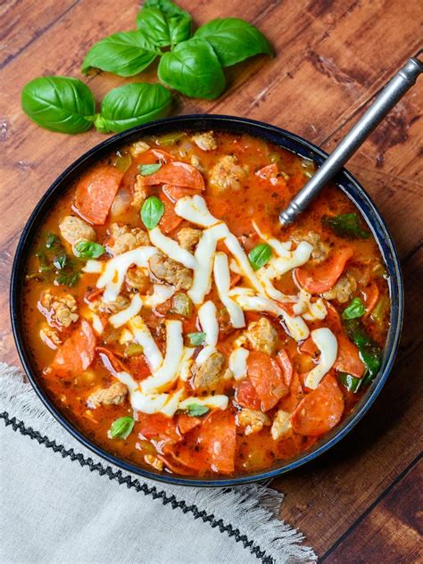 Pizza Soup Recipe Mighty Spatula