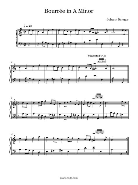 45 Bourre In A Minor Pdf