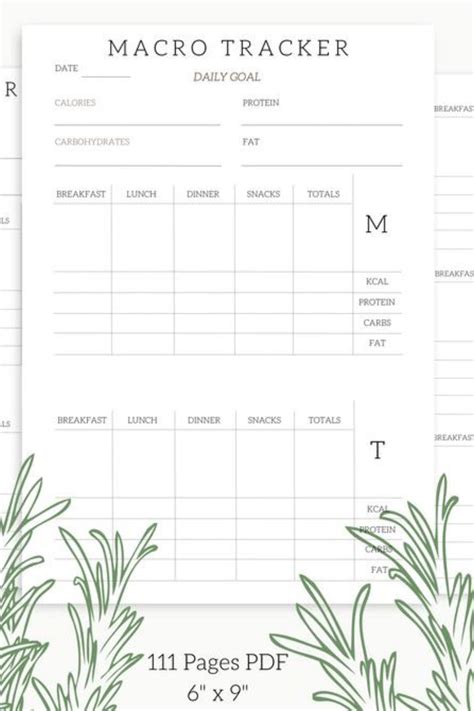Macro Tracker Sheet