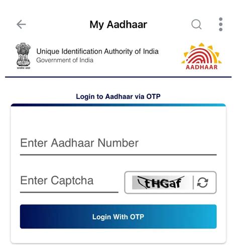 Download Aadhaar Card With Mobile Number Verify Otp To Download E Aadhaar
