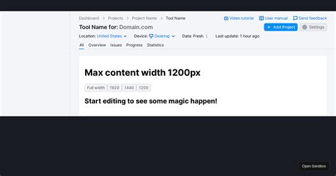 Layout Codesandbox