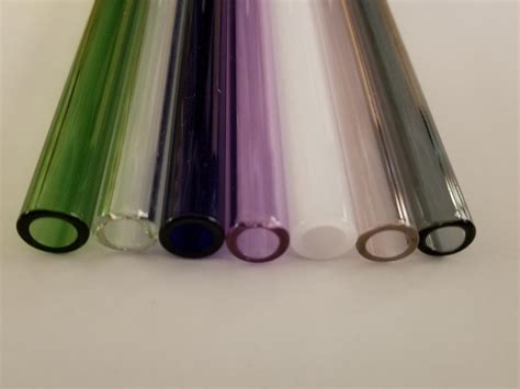 8 Borosilicate Glass Blowing Tubing 7 Colored Tubes 12mm Od 2mm Thick