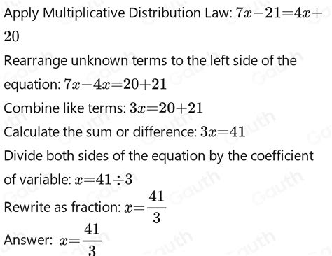 Solved 7x 34x5 Math