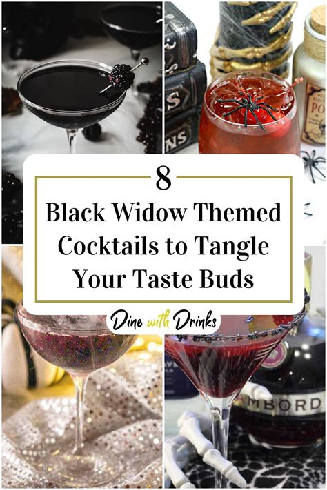 8 Black Widow Themed Cocktails To Tangle Your Taste Buds