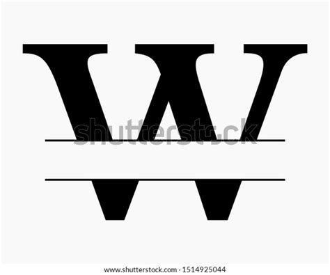 Split Uppercase Letter Initial Monogram Design Stock Vector Royalty Free 1514925044 Shutterstock