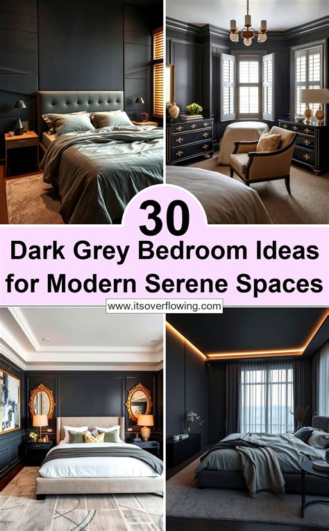 30 Dark Grey Bedroom Ideas For Modern Serene Spaces