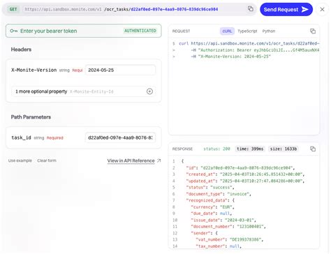 Ocr Playground Guide Monite Documentation