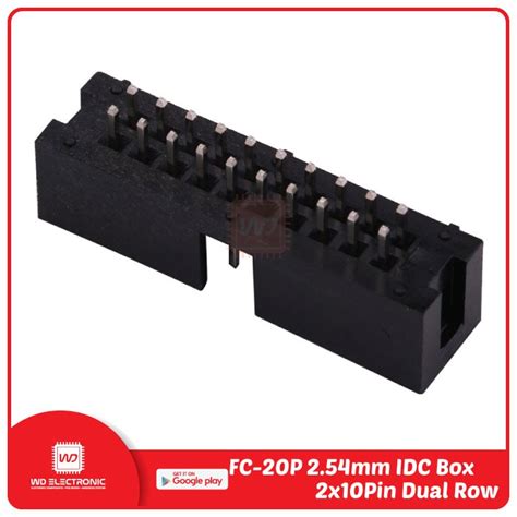 BOX HEADER 2x10 PIN 20 PIN IDC BOX STRAIGHT 2 54 MM BOX HEADER MALE