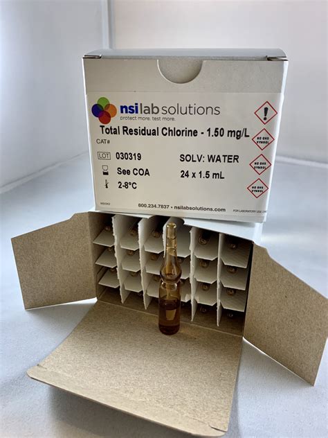 Residual Free Chlorine Qc Concentrate Crm Qci 012 Nsi Lab Solutions